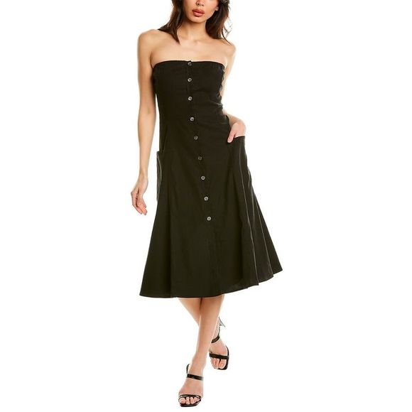 Theory | Dresses | Theory Womens Kayleigh Soft Crunch Linenblend Dress ...